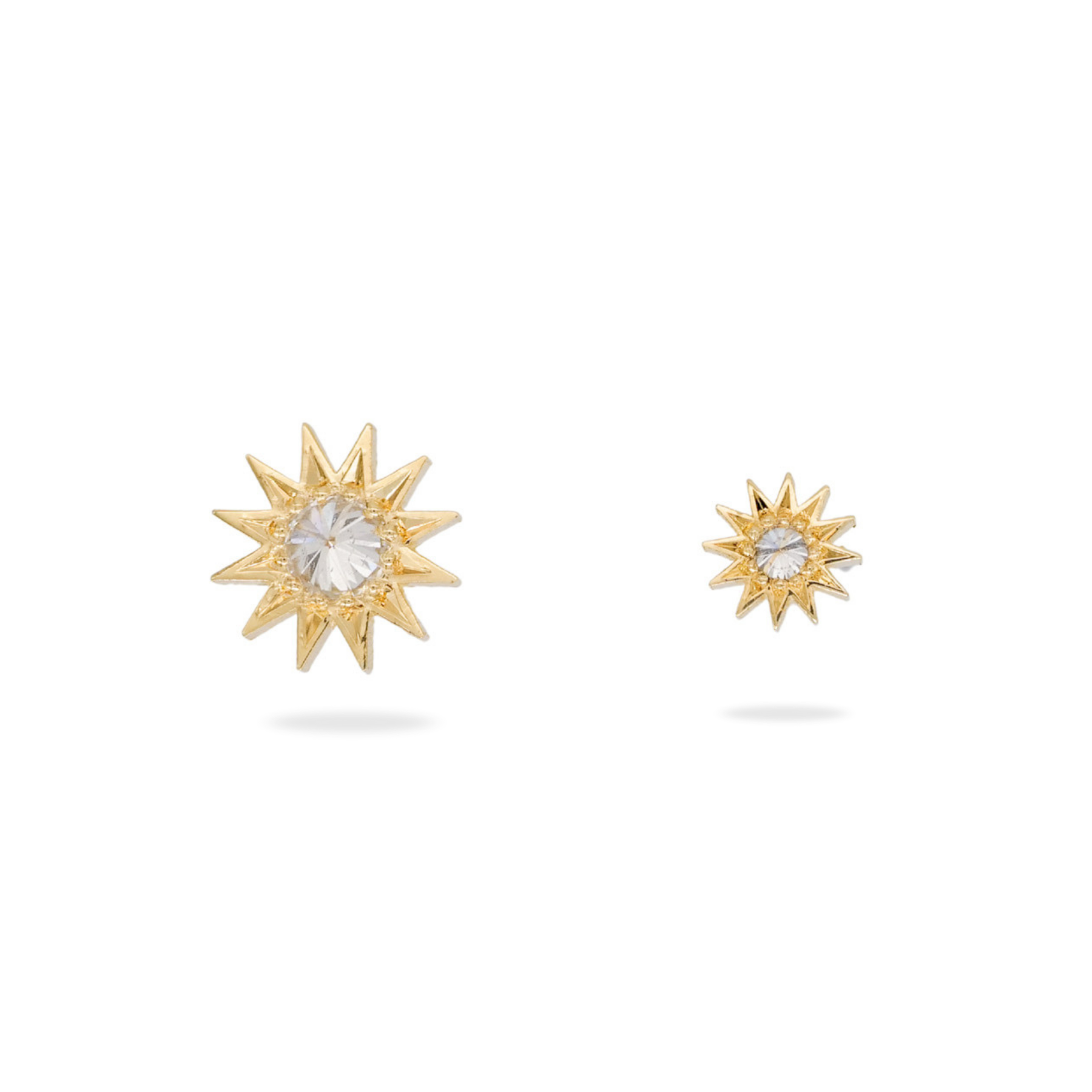 Petite Inverted Spur Stud - Diamond