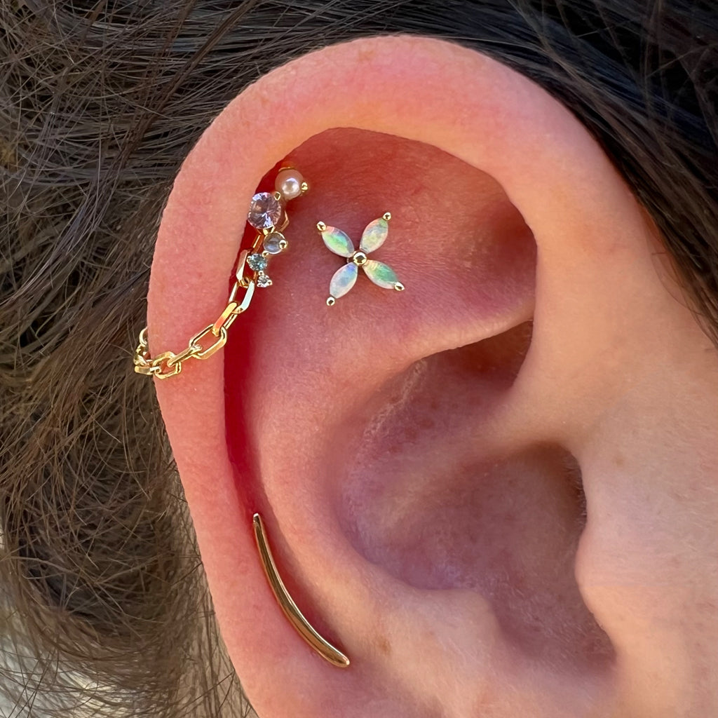 BVLA x Fiat Lux Ripple Flat Back Piercing Stud