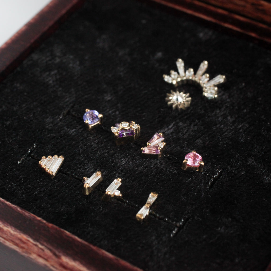 Fiat Lux Body Piercing Wood Jewelry Box Storage Organizer