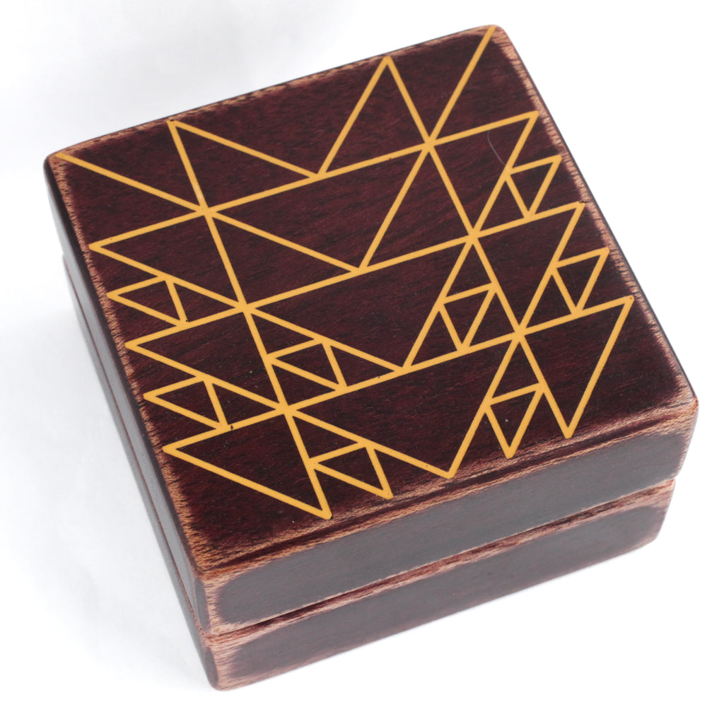 Fiat Lux Body Piercing Wood Jewelry Box Storage Organizer