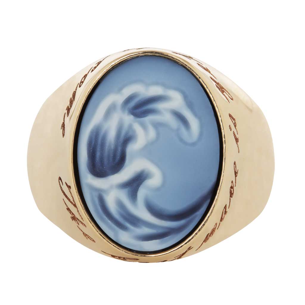 Wave Signet Ring